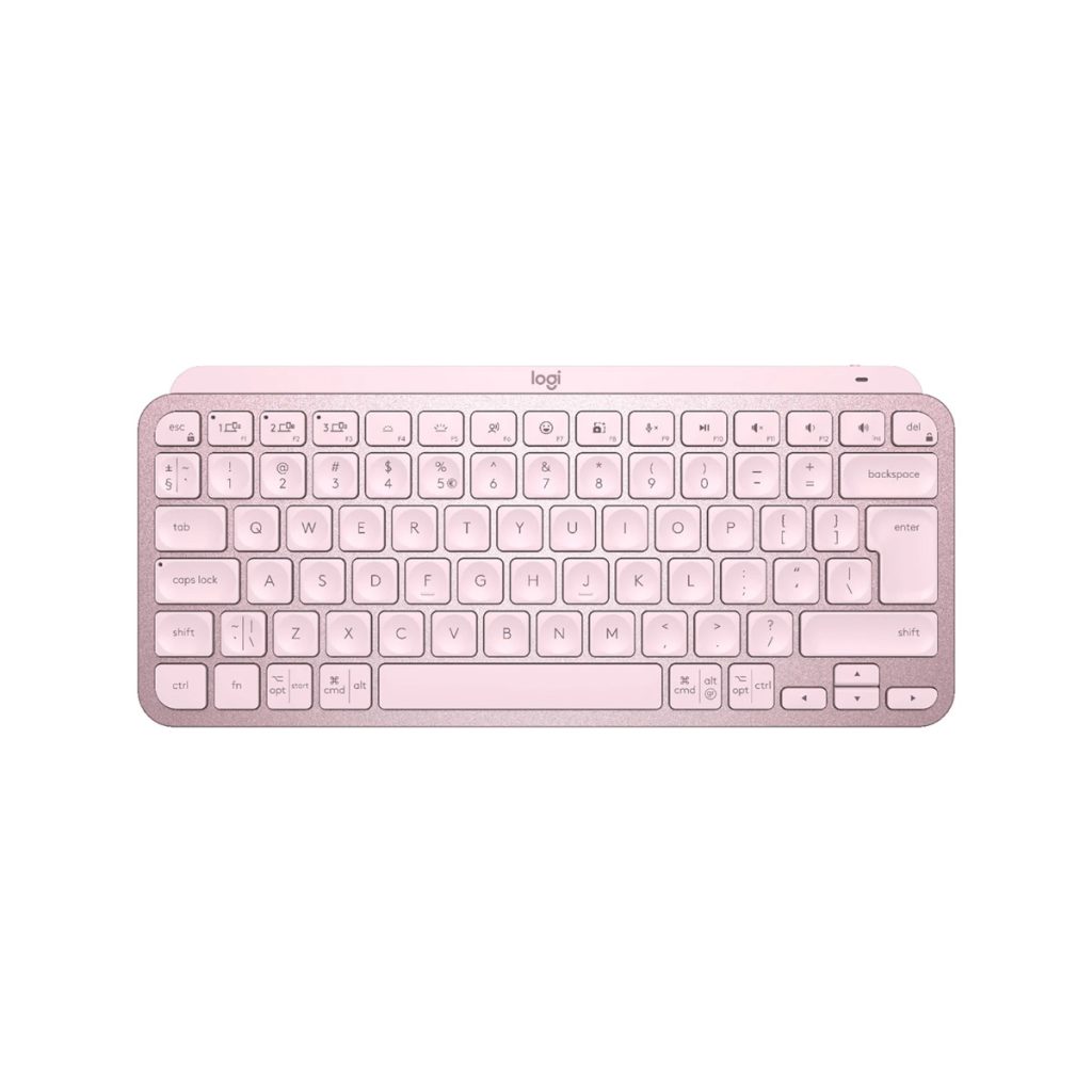 LOGITECH MX KEYS MINI WIRELESS ILLUMINATED KEYBOARD ROSE – Umsindisi ...